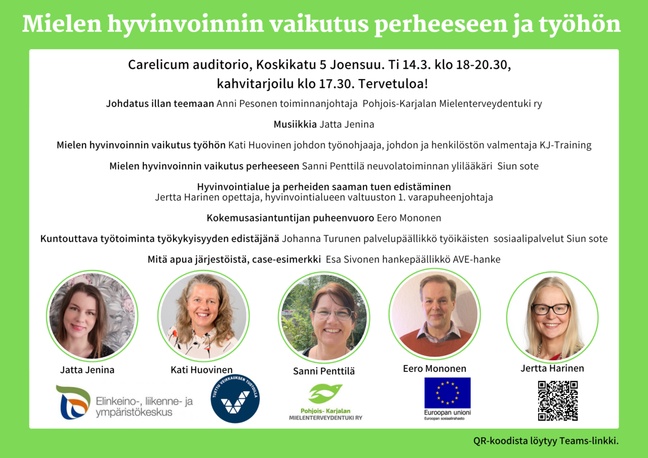 Mielen hyvinvoinnin vaikutus perheeseen ja työhön | Mielenterveydentuki Ry